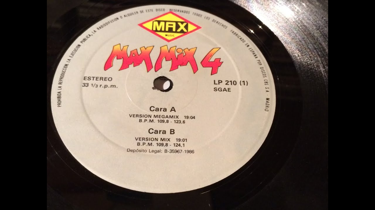 ESPECIAL MAX MIX 4 (1986) : Cintas + Cd + Promo + Unboxing Toni Peret ...