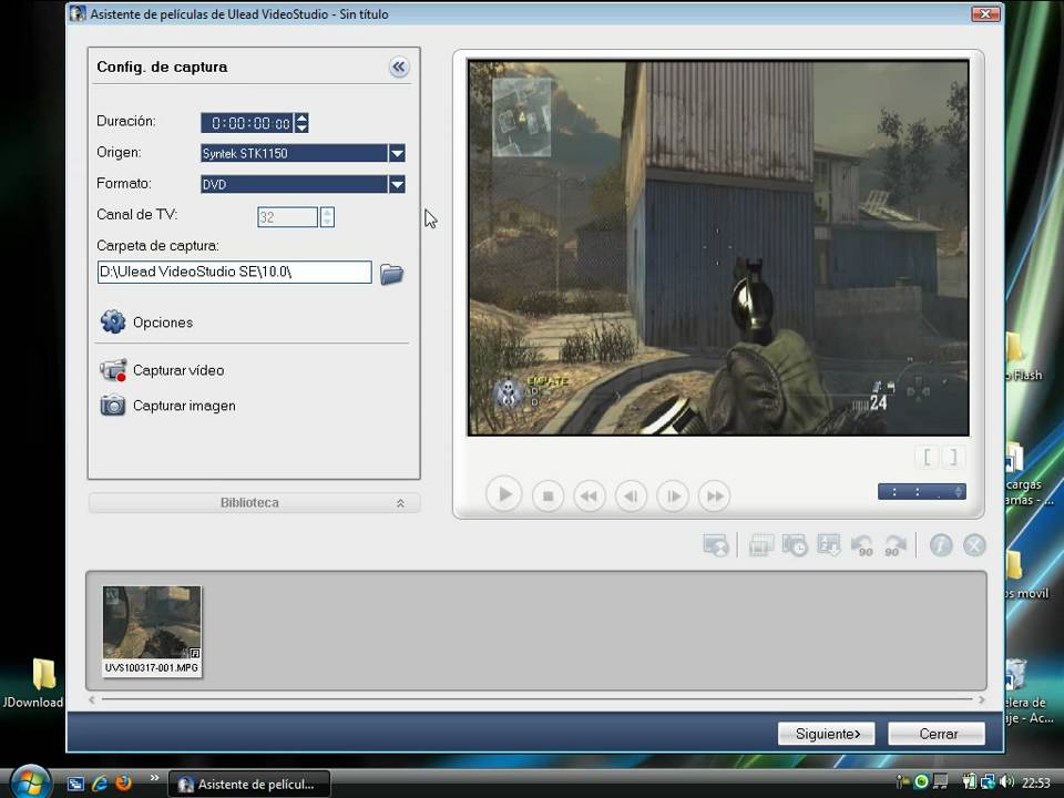 easycap HD con ulead videostudio y sony vegas - YouTube