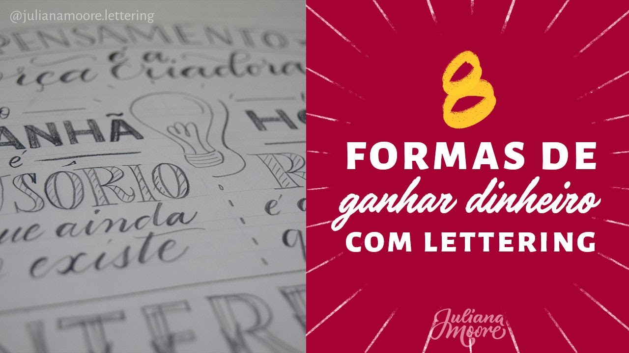 8 formas de ganhar dinheiro com lettering. - YouTube
