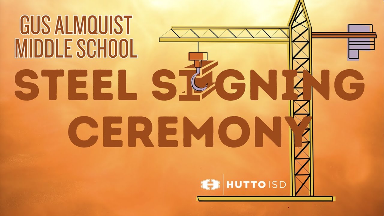 Steel Signing Ceremony at Gus Almquist Middle School - YouTube