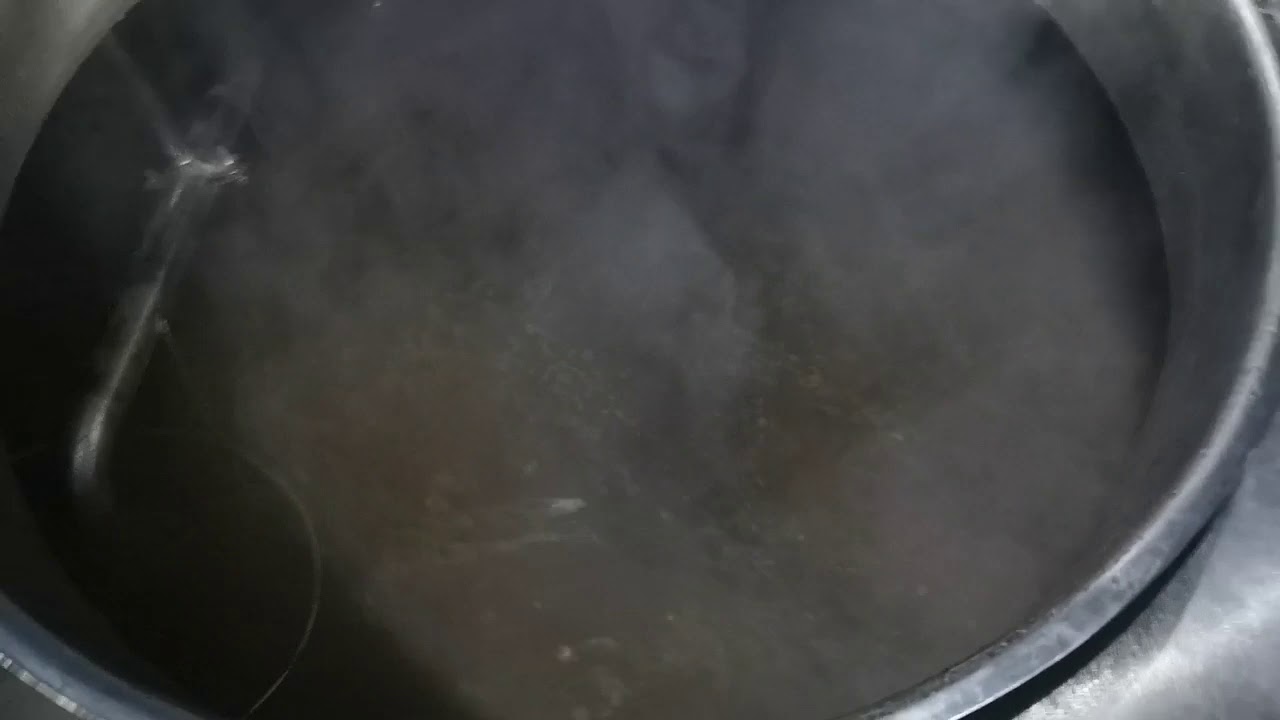 Wort whirlpooling after boiling - YouTube