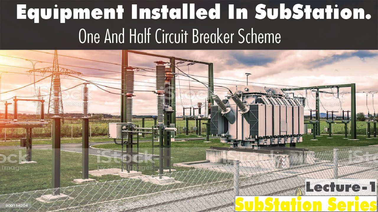 Equipment Installed In Substation. One And Half Circuit Breaker Scheme ...