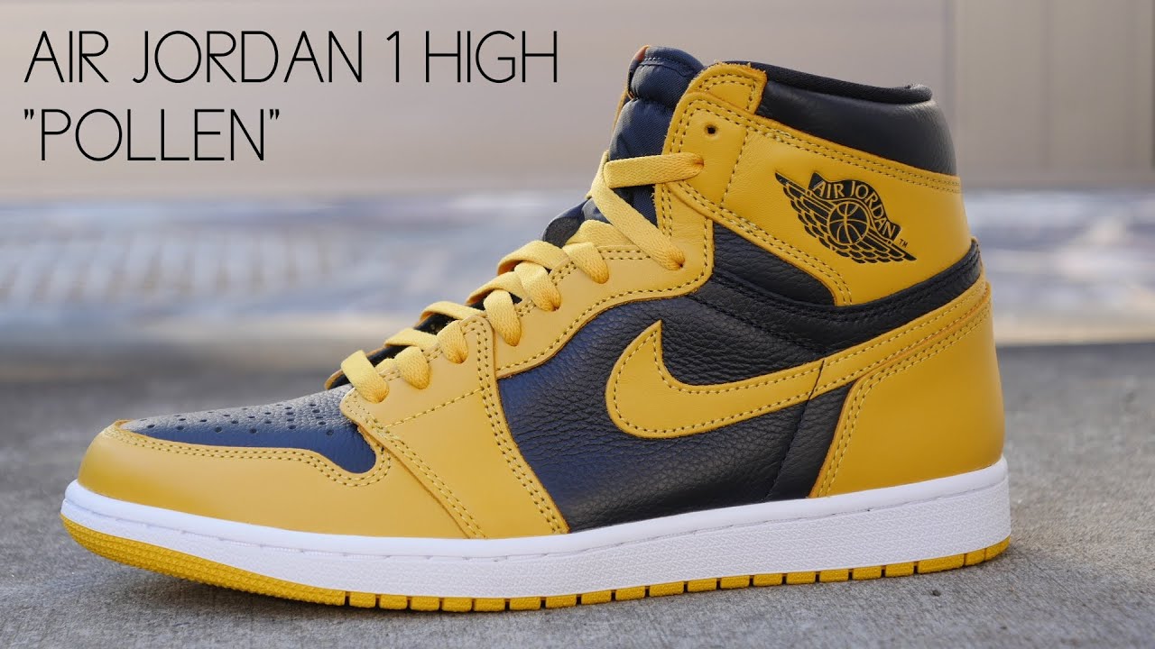 NIKE AIR JORDAN 1 HIGH "POLLEN" - YouTube