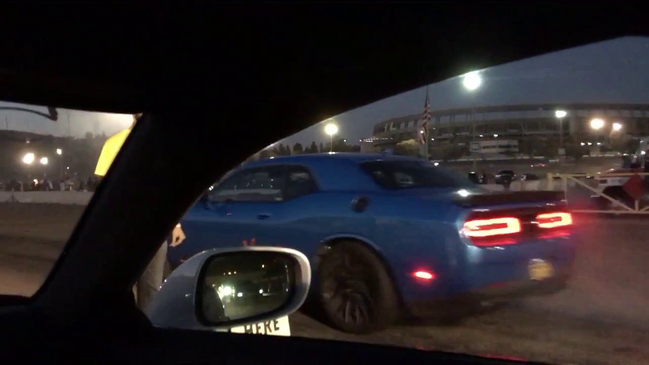Lexus ISF vs. Challenger Hellcat - YouTube