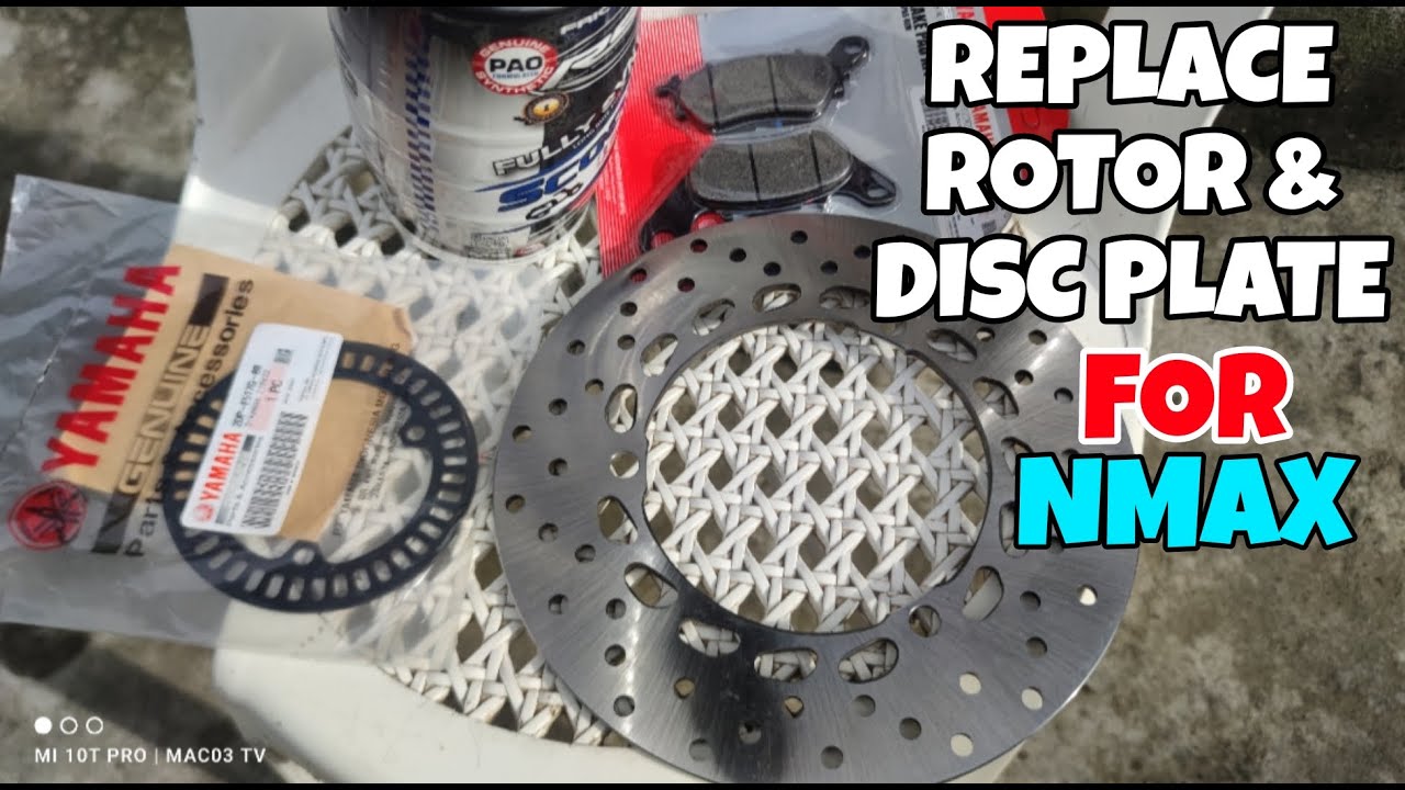 REPLACE ROTOR & DISC PLATE FOR NMAX V1| Mac03 TV - YouTube