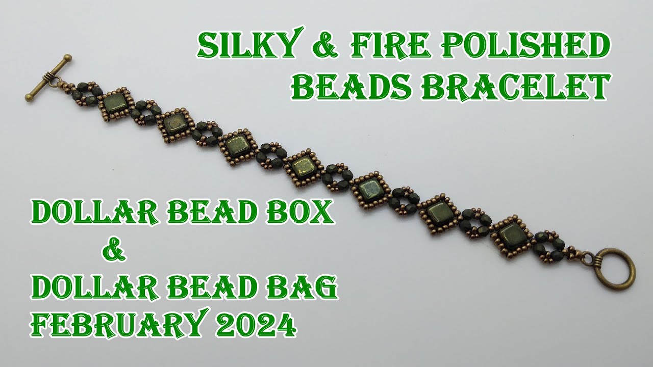Silky & Fire Polished Beads Bracelet - Dollar Bead Box & Dollar Bead ...