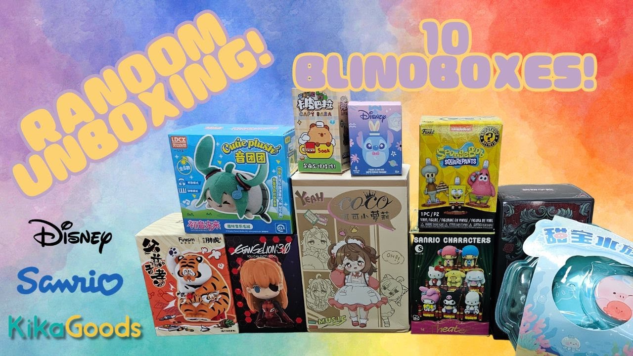 Random Mysterybox Unboxing! 10 blindboxs! KIKAGOODS, DISNEY, SANRIO ...