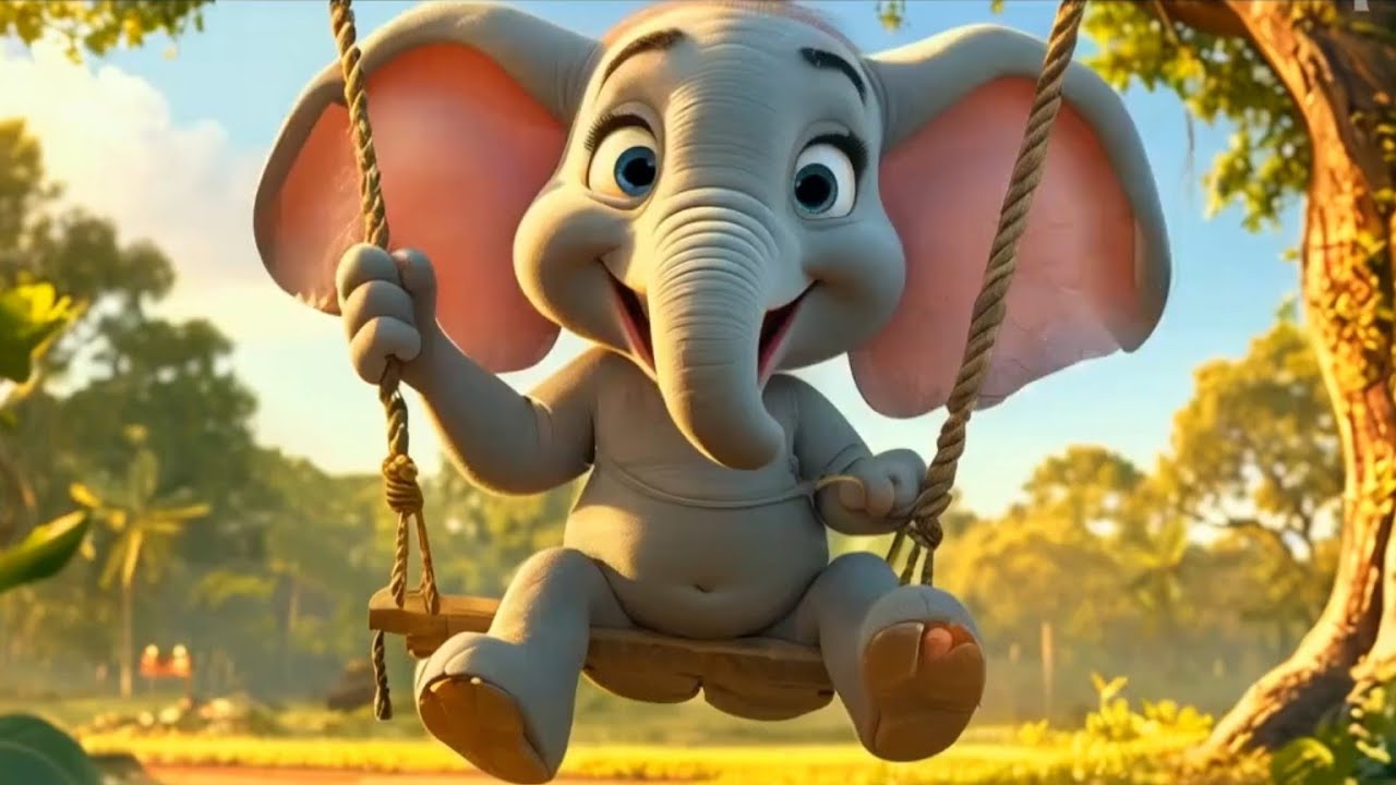Stomp stomp little elephant for kids# cartoon #stomp #nurseryrhymes # ...