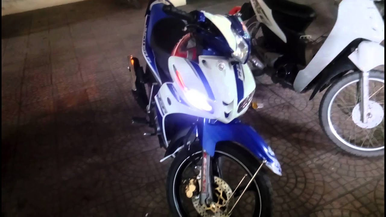 Lên led audi Jupiter FI GP. - YouTube