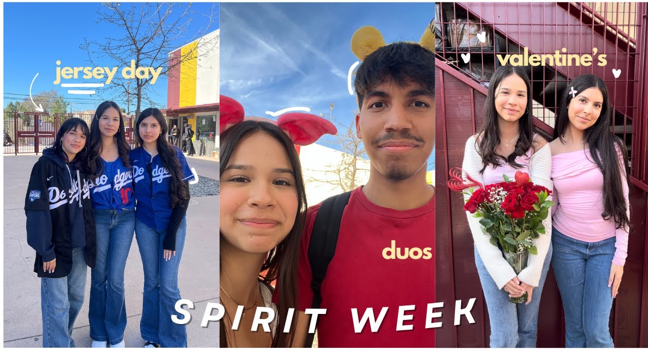 spirit week *jersey day, red flags, valentines, + more* - YouTube