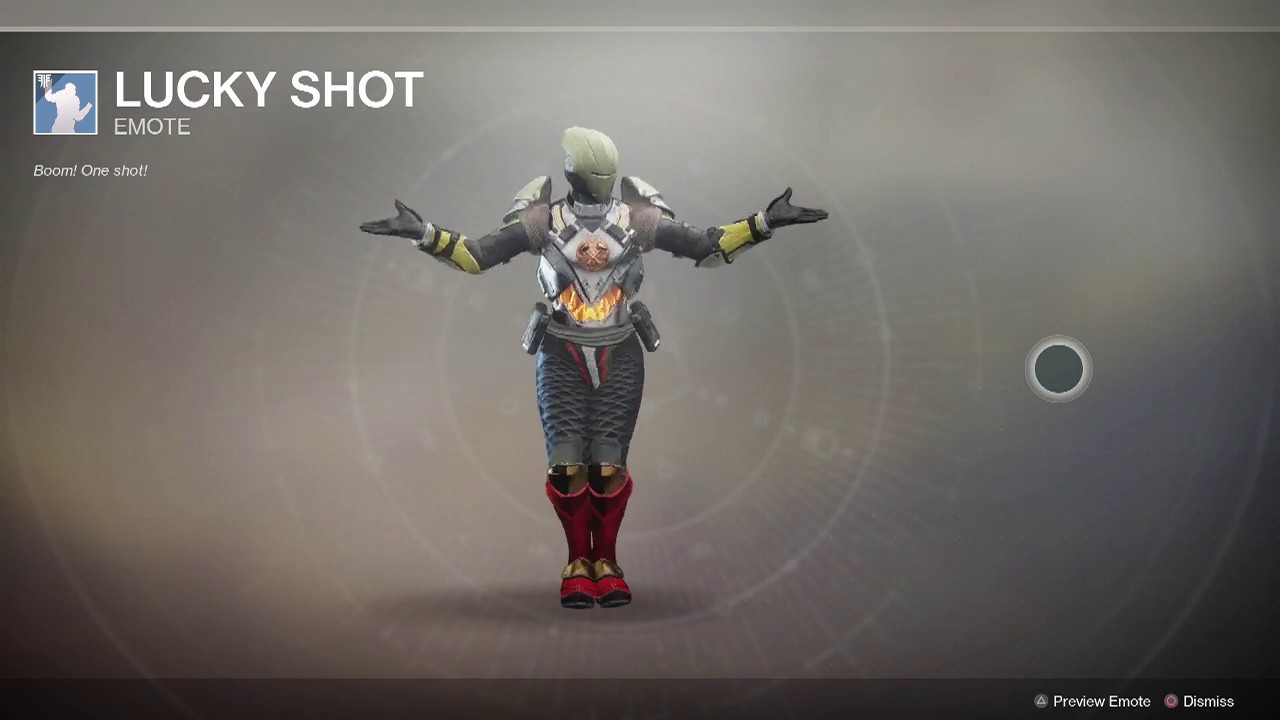 Destiny 2 Forsaken Get Lucky Shot Emote - YouTube