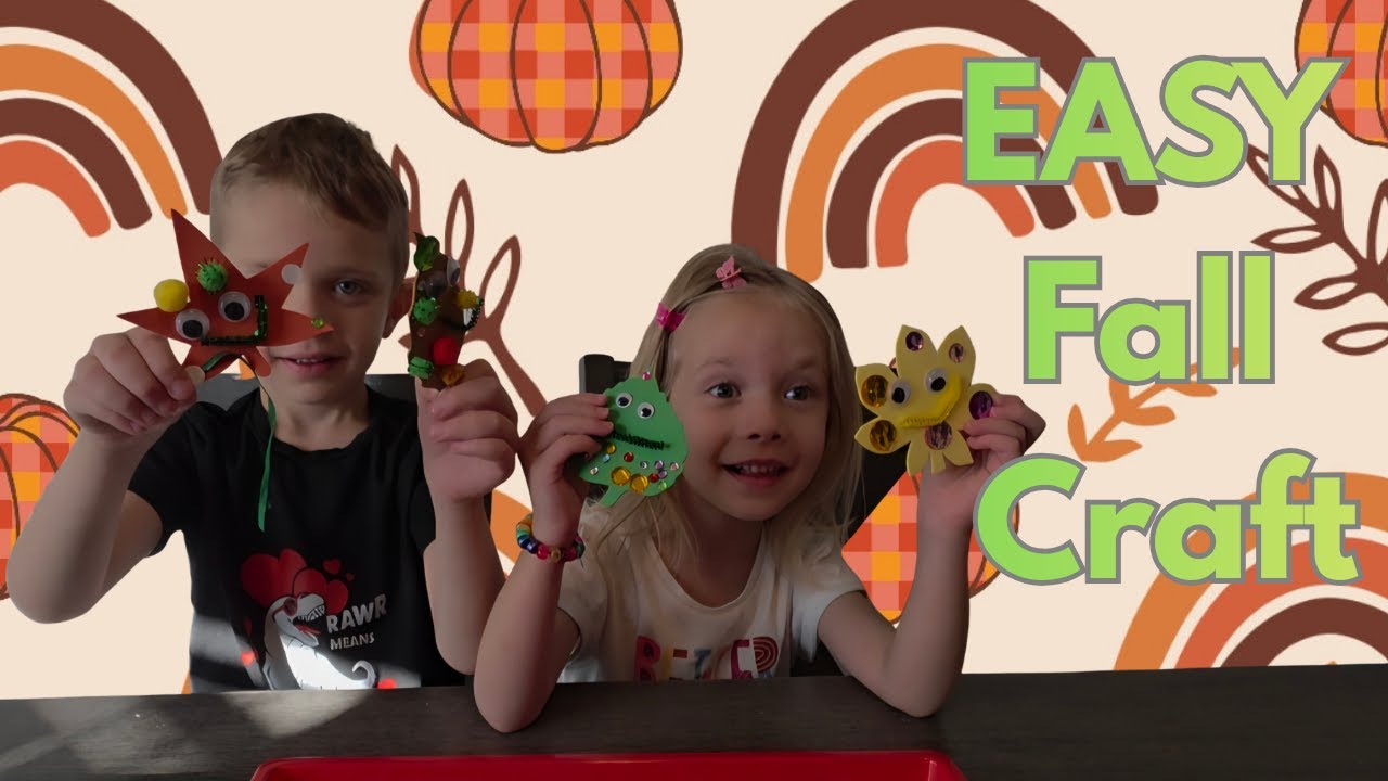 Fall Craft Fun For Preschoolers Quick DIY Kids Activity! #craft # ...