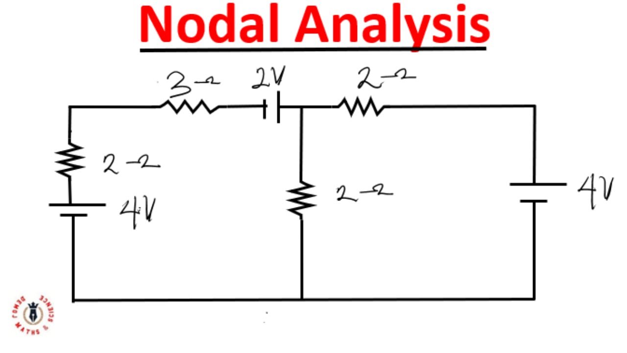 Nodal Analysis with Voltage Sources (Worked Example) - YouTube