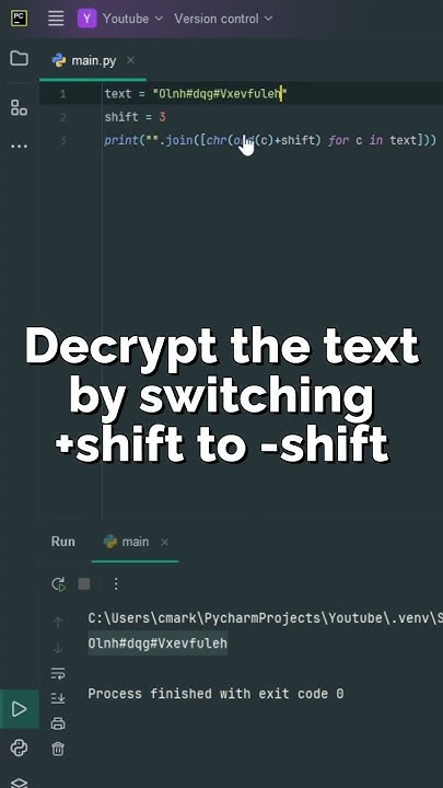 How to encrypt text in python🔏 - YouTube