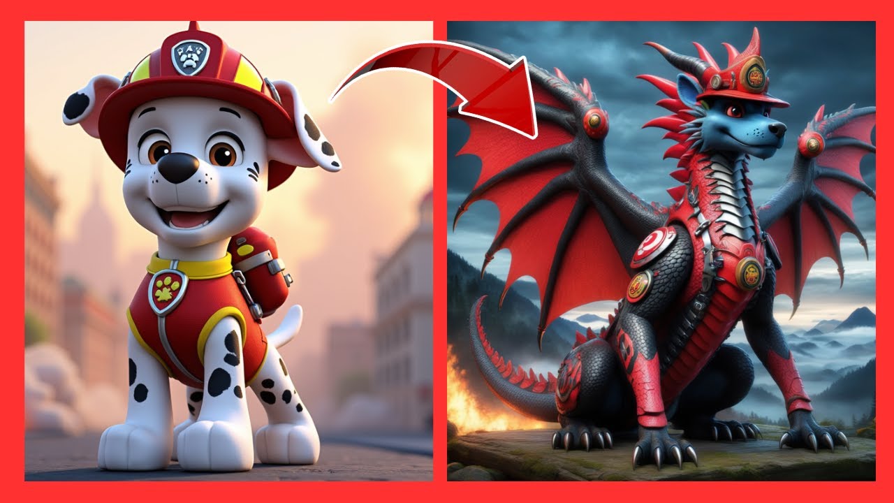 Paw Patrol As DRAGONS | How To Train Dragon Movie - YouTube