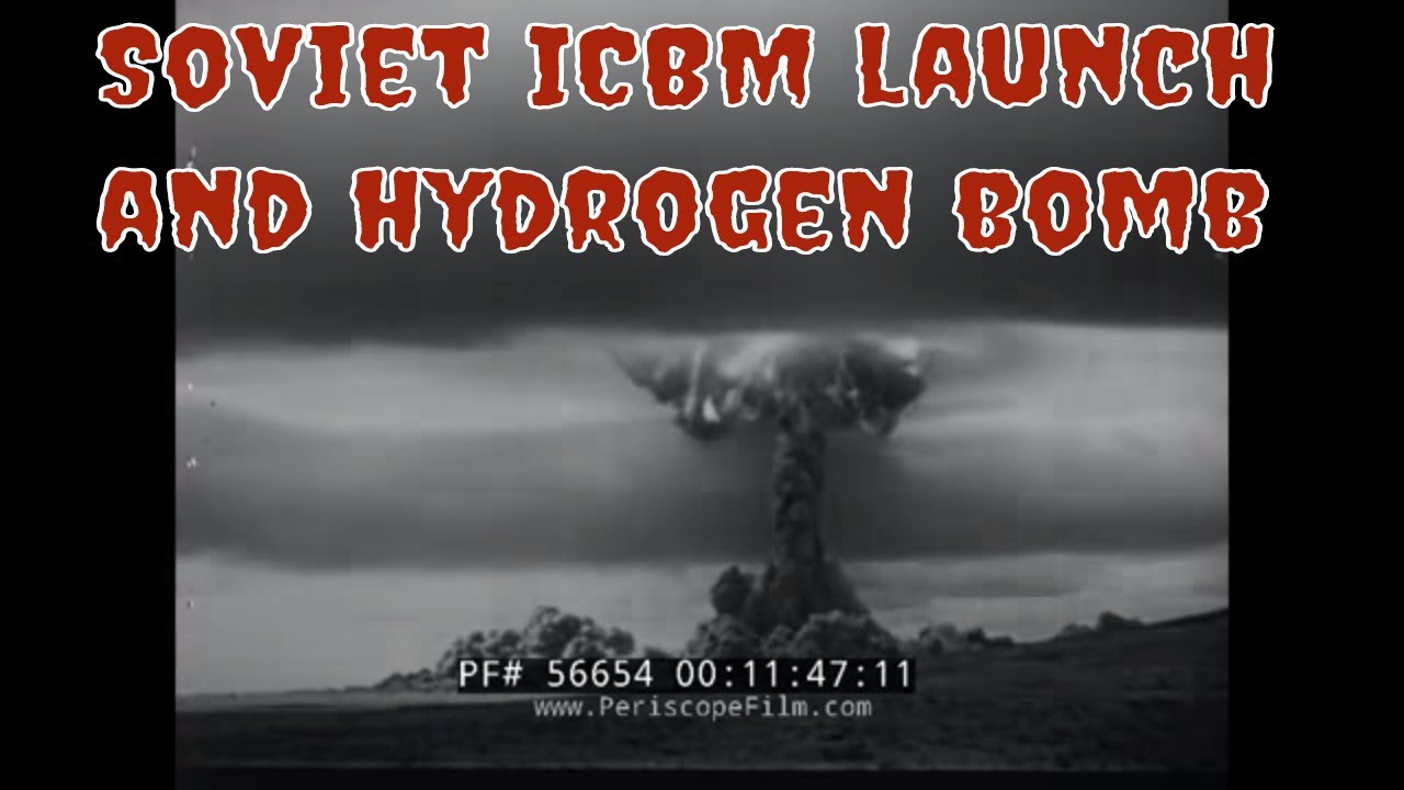 Soviet ICBM launch and hydrogen bomb test - YouTube