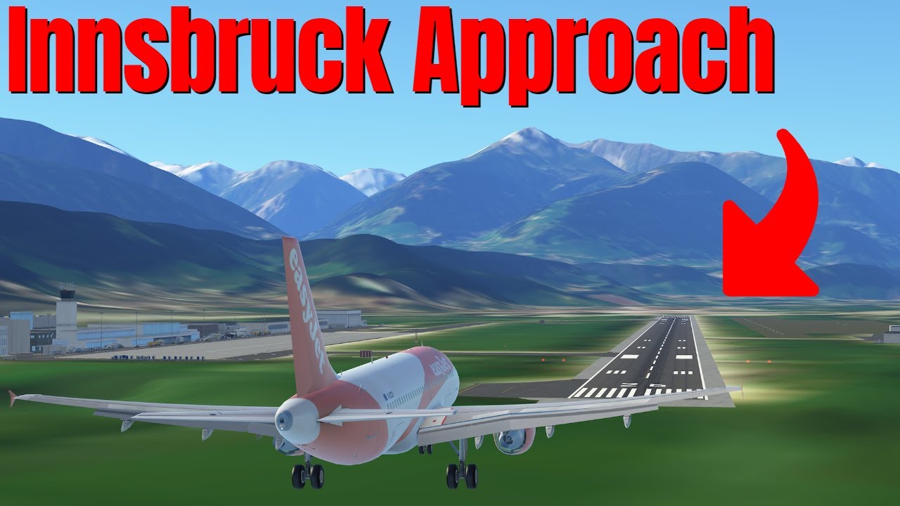 Windy approach into Innsbruck airport on infinite flight 2023!! - YouTube