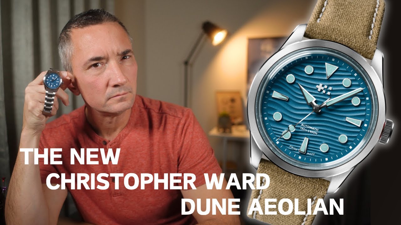 Christopher Ward C65 Dune Aeolian-Amazing Blue Textured Dial! - YouTube