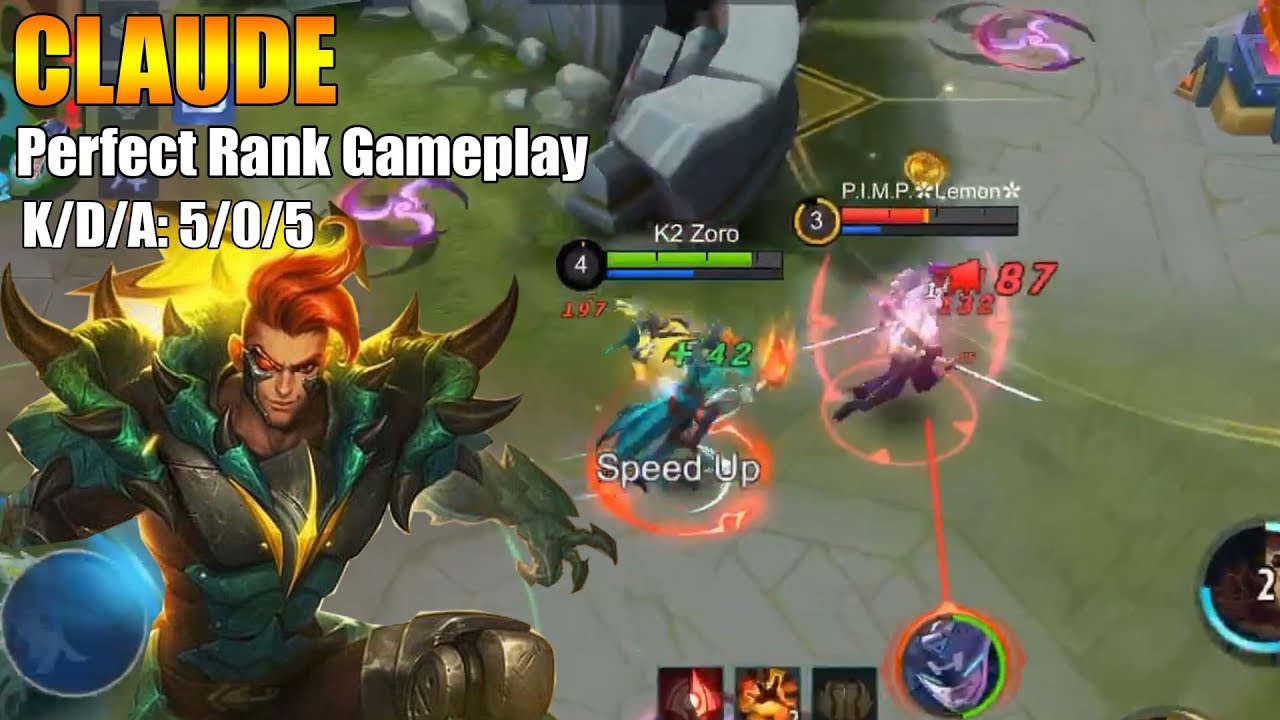 Claude perfect legend rank gameplay | Road to top1 global Squad ...