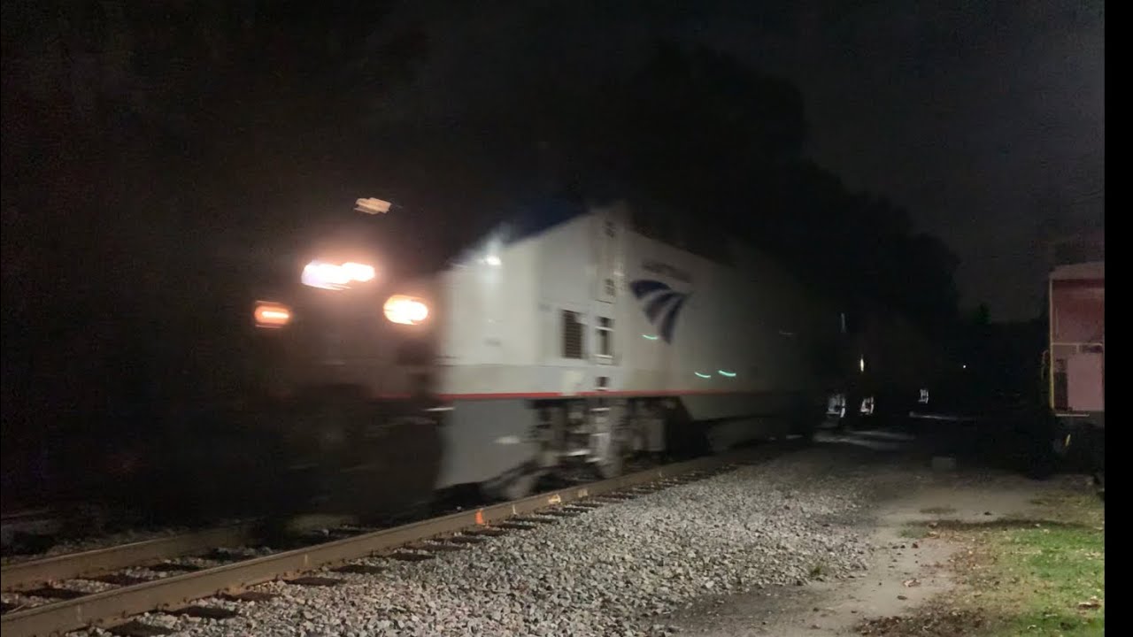 Amtrak Crescent Train 19 Clifton Virginia - YouTube