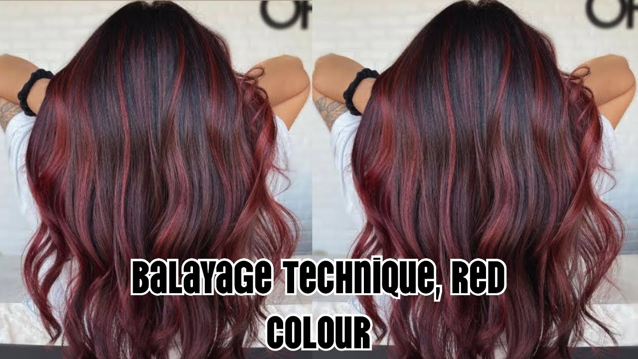 Balayage Hair Colour Red / Merchant red L’Oreal Hair Colour step by ...