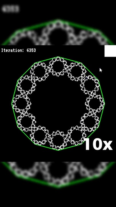 chaos game with sfml.net: dodecagon fractal #chaos #programming #coding #code #sfml - YouTube