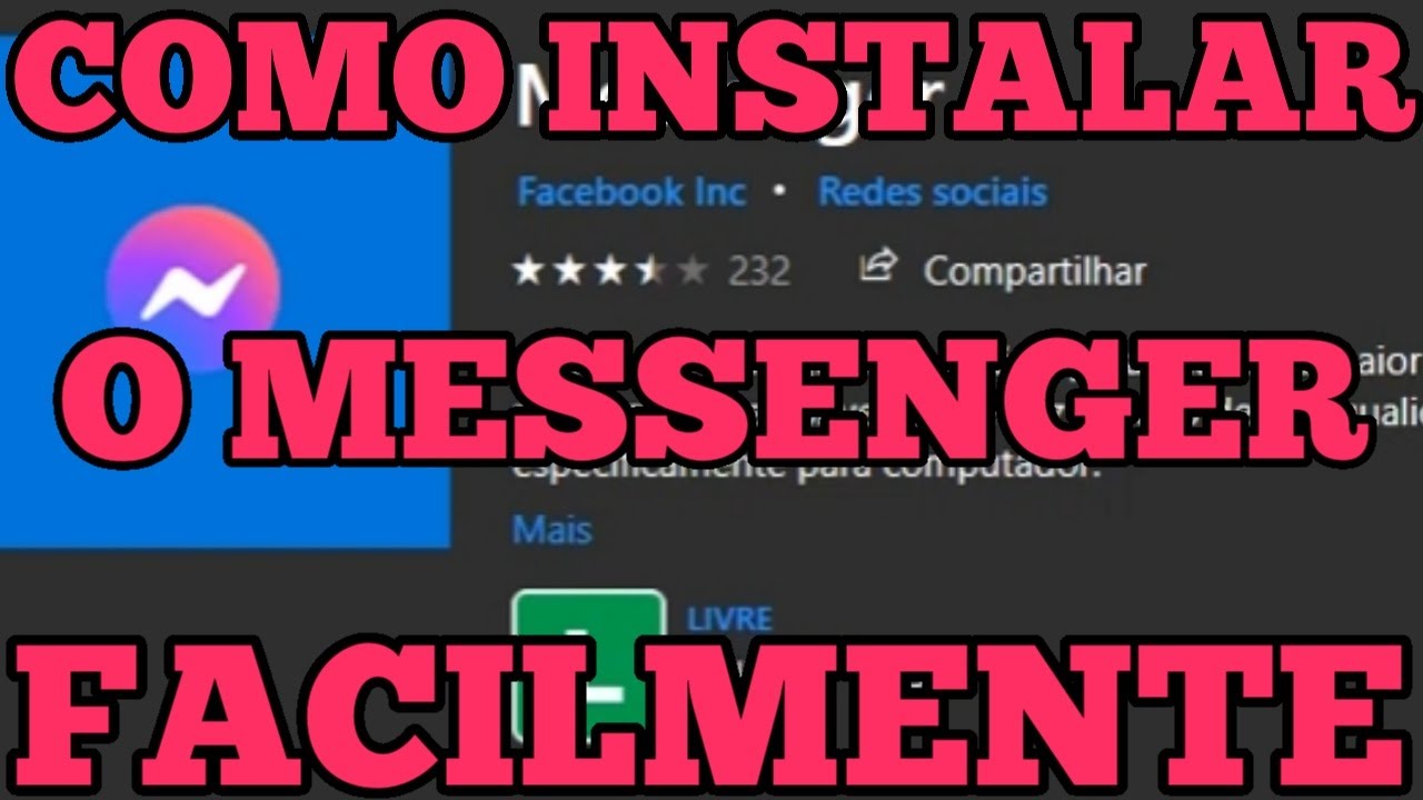 COMO INSTALAR O MESSENGER - YouTube