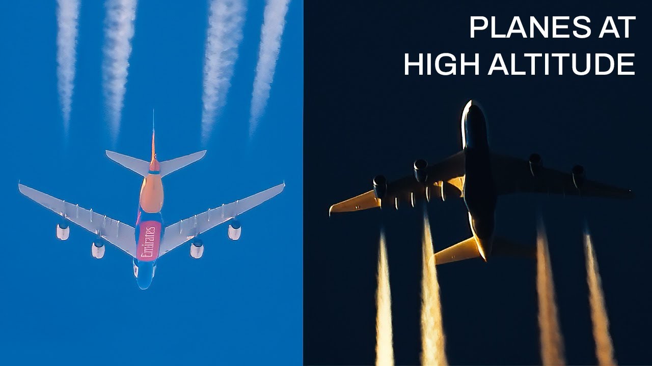 23 AMAZING PLANES at HIGH ALTITUDE in 10 MINUTES! (7x A380,B747,B787 ...