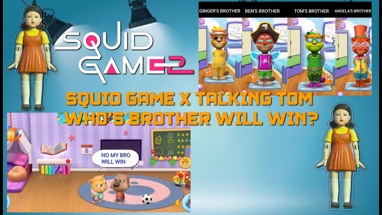 My Talking Tom Friends - Talking Tom Brothers Squid Game - YouTube