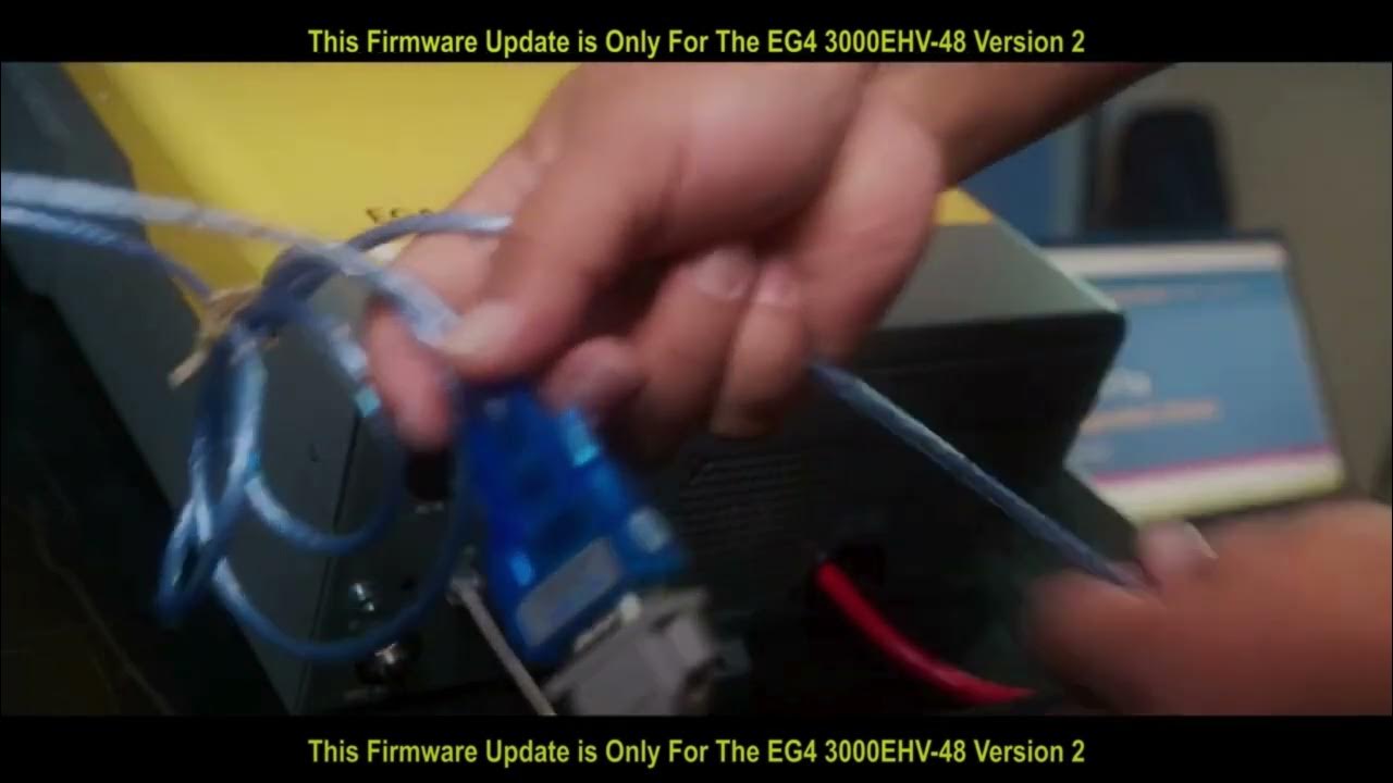 EG4 3k Off-Grid All-In-One Inverter V2 Firmware Update Walkthrough - YouTube