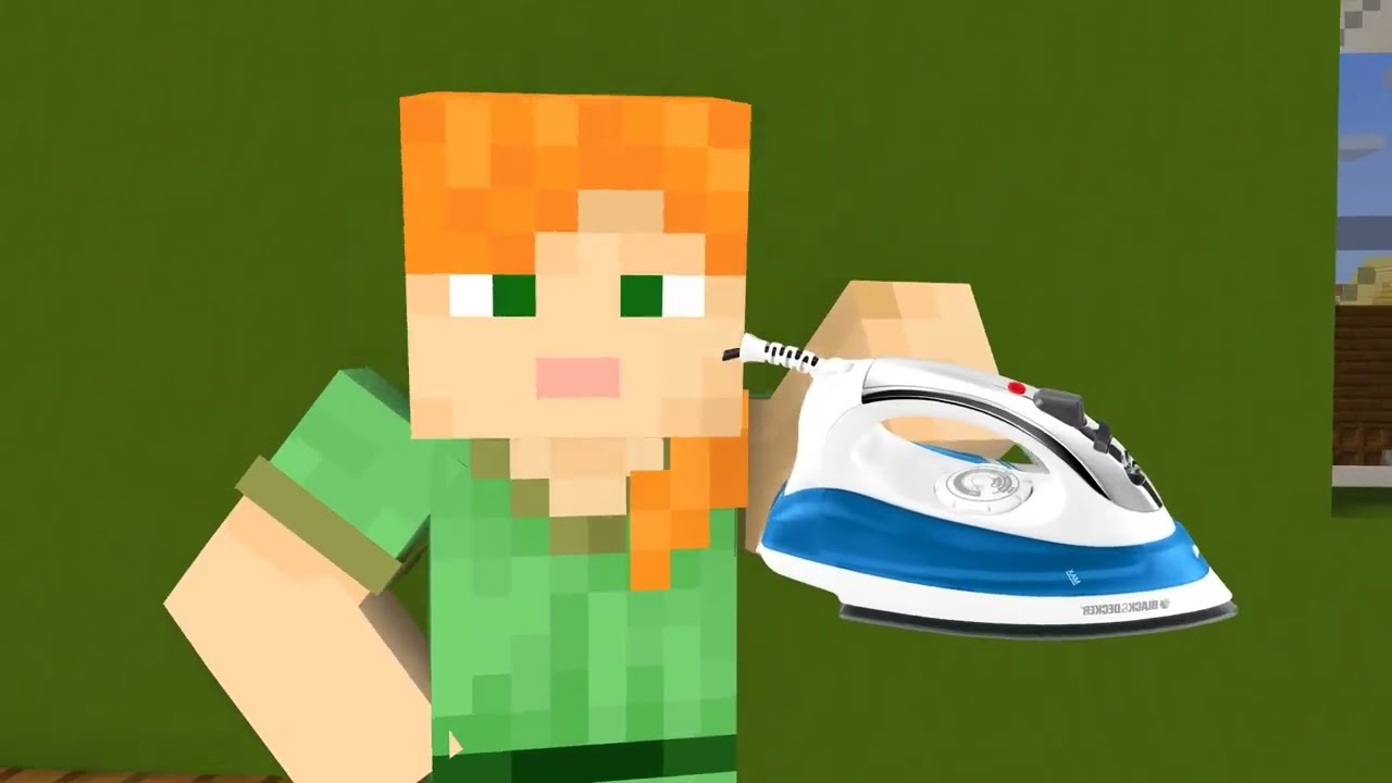 Alex Surprised Steve - minecraft animation - YouTube