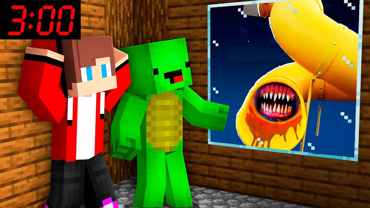 How Slide Eater Attacked Mikey and JJ in Minecraft at 3:00 AM !? - Maizen - YouTube