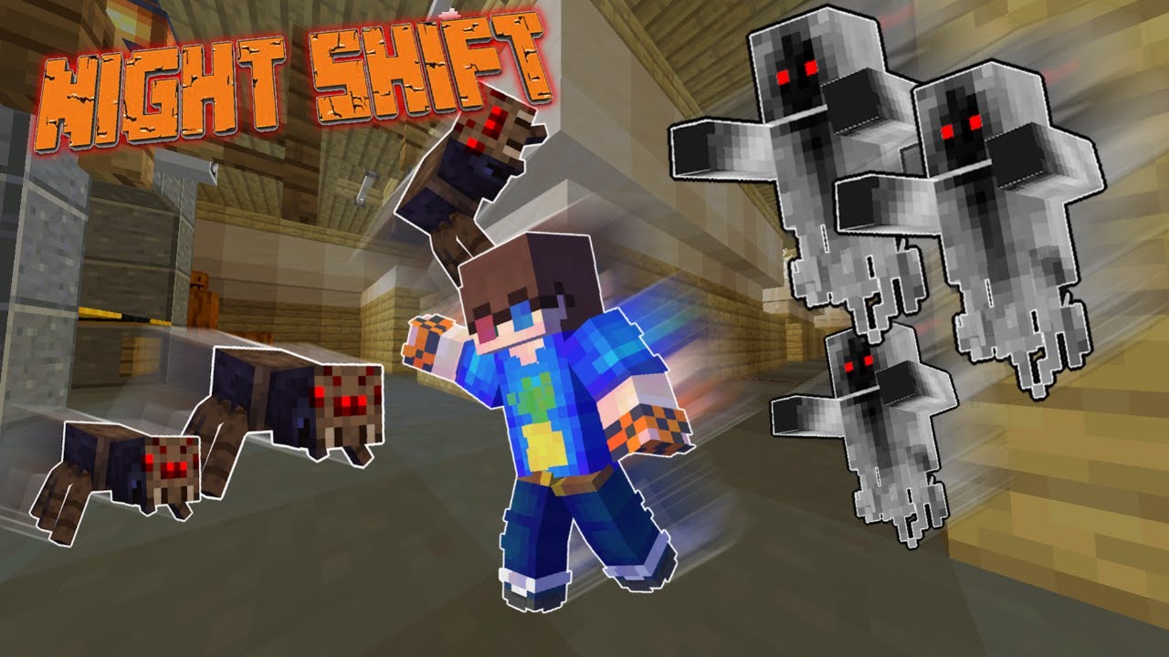Halloween Haunting! Night Shift in Minecraft - YouTube
