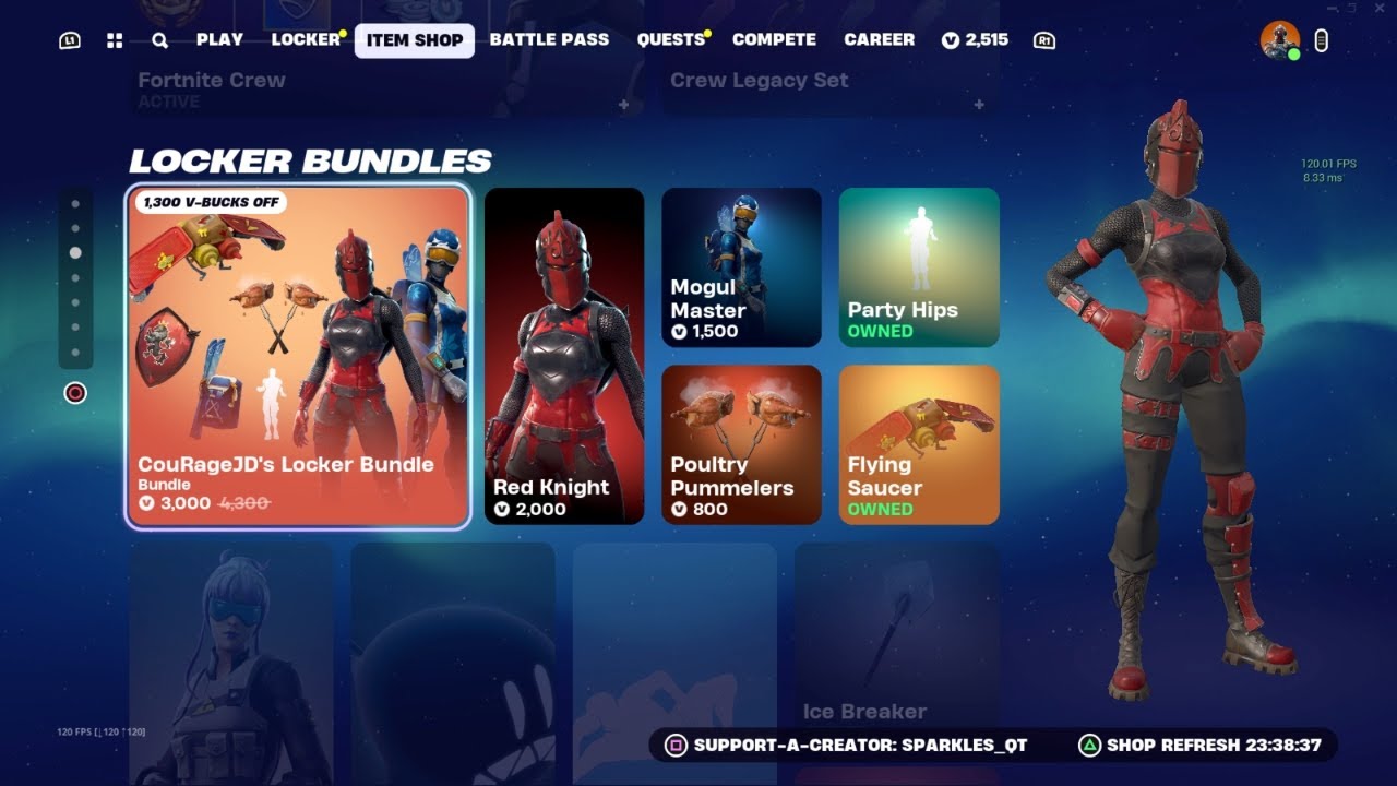 Fortnite | *NEW* CouRageJD's Locker Bundle | Item Shop 12/3/23 - YouTube