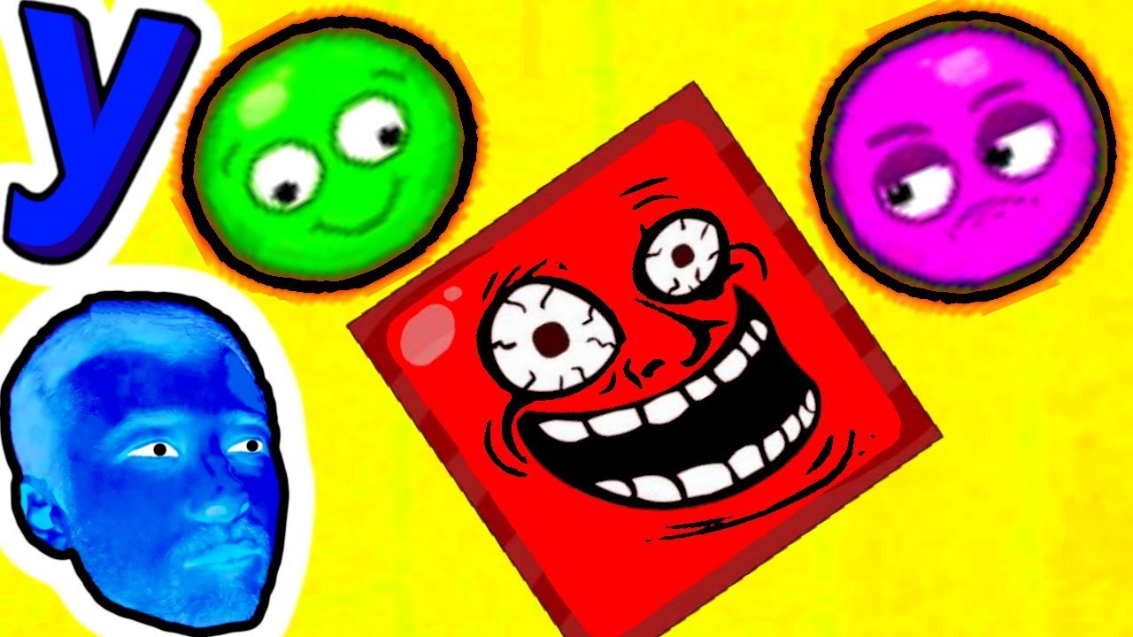 Проходимец и Цветные ШАРЫ vs КВАДРАТА ТРОЛЛФЕЙС! #186 игра Hit the ...