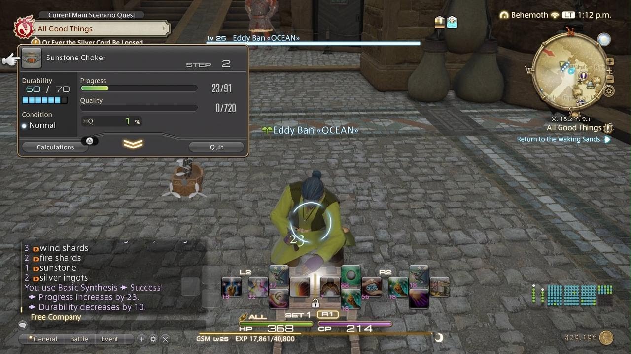 The goldsmith grind begins! FINAL FANTASY XIV - YouTube