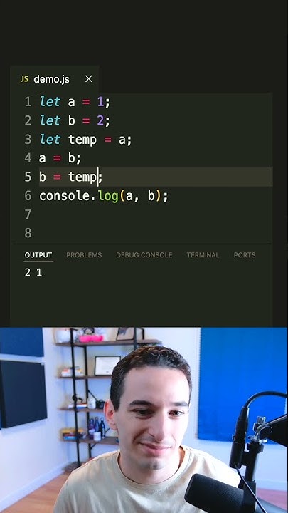 JavaScript Variable Swap Trick! - YouTube