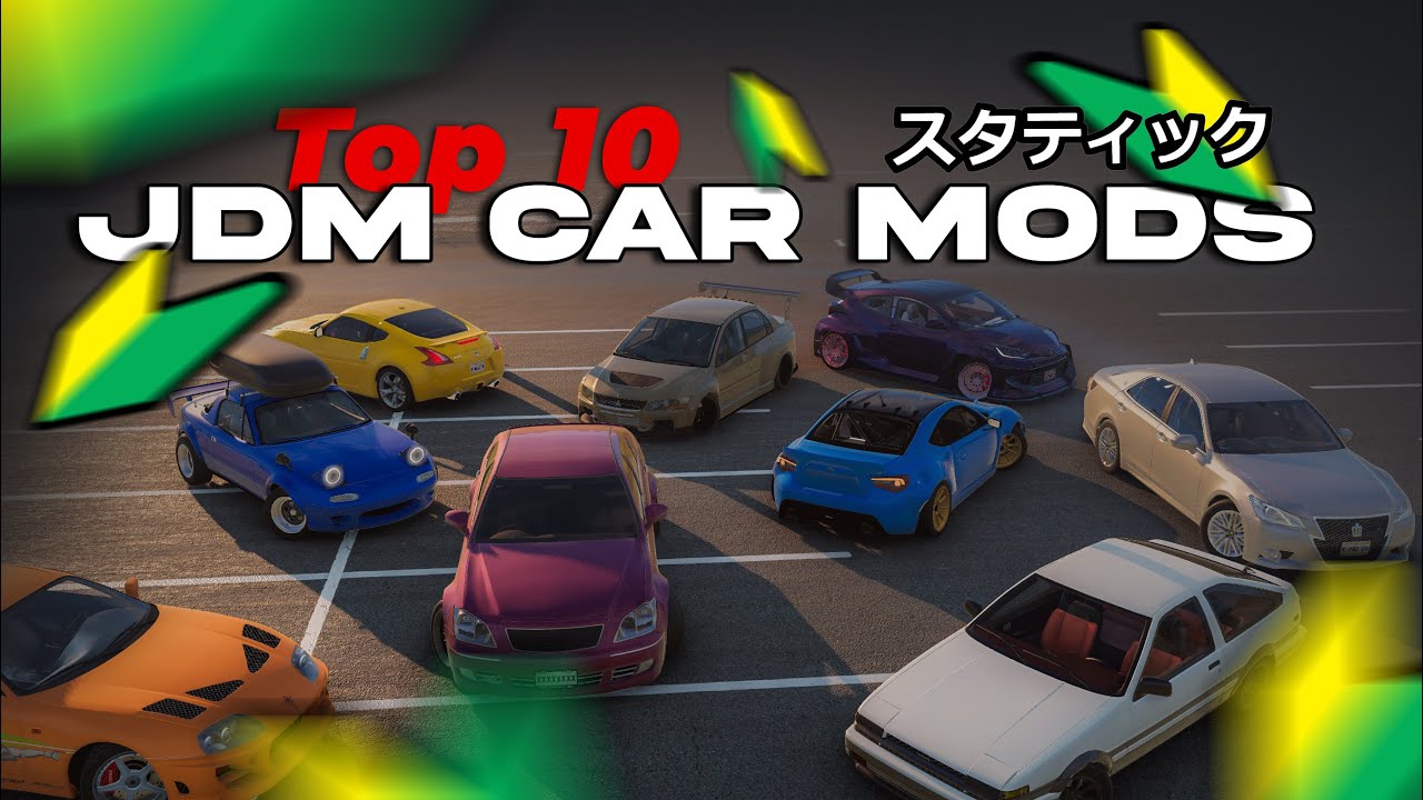 Top 10 JDM CAR MODS FOR BEAMNG DRIVE - YouTube