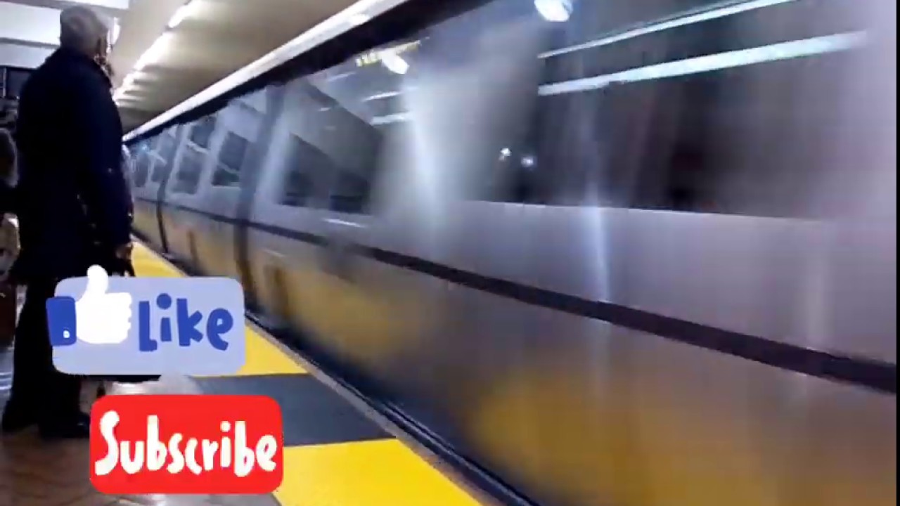 NEW BART TRAIN (YELLOW LINE) ARRIVING AT POWELL ST. STATION - YouTube
