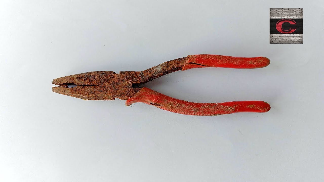 restore rusty pliers - YouTube