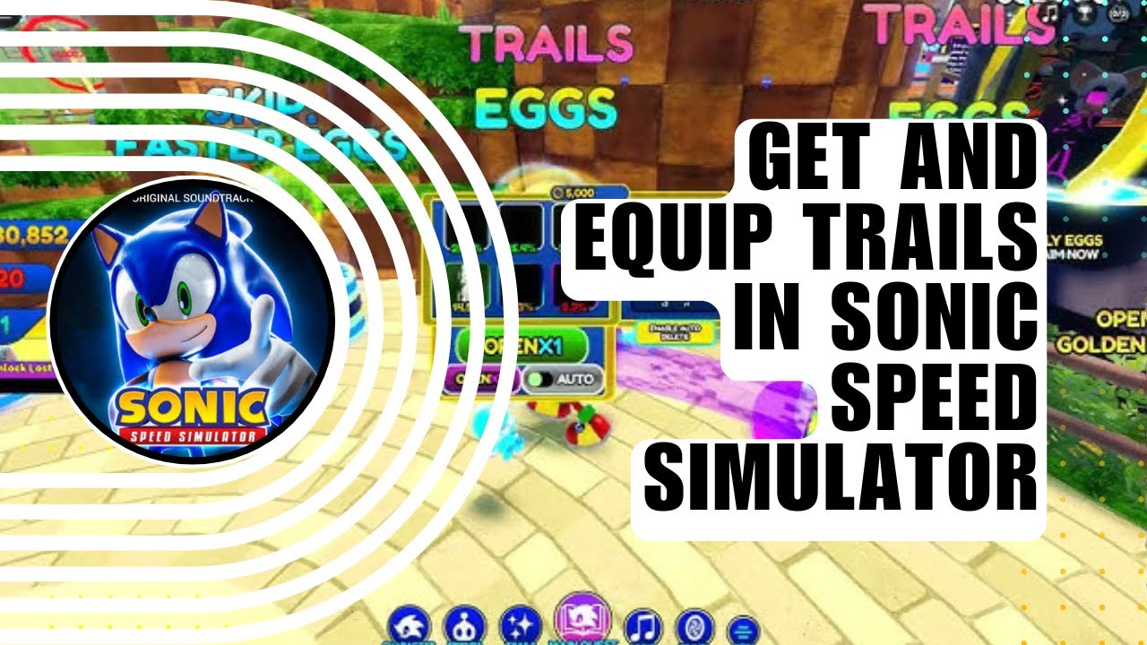 How to Get and Equip Trails in Sonic Speed Simulator - YouTube
