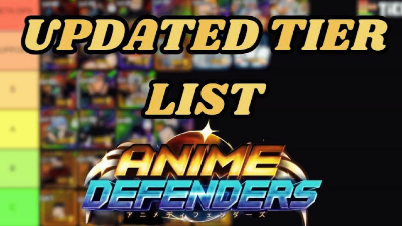 Anime Defenders Tier List {UPDATED} *minor changes* - YouTube