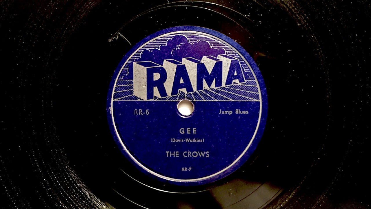 GEE 78 rpm The Crows 1953 - YouTube
