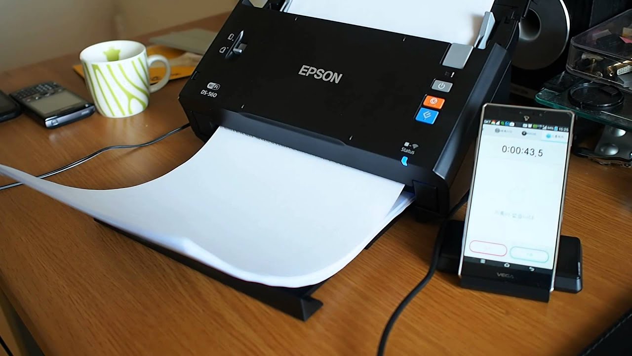 epson workforce ds-560 - YouTube