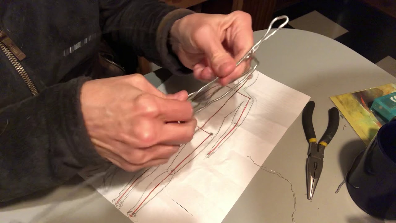 Making wire figure armature - YouTube