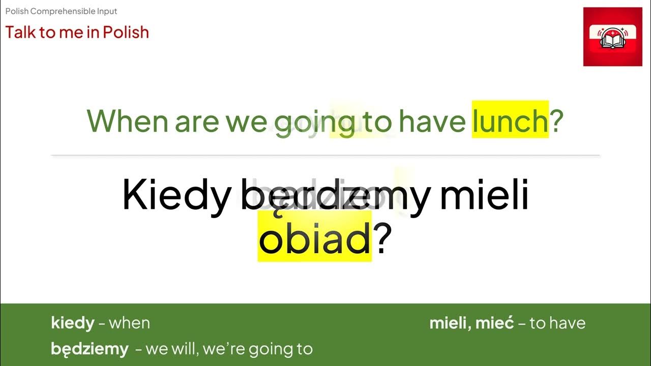 Dziesięć zdań po polsku - Talk to me in Polish - Polish Comprehensible Input - YouTube