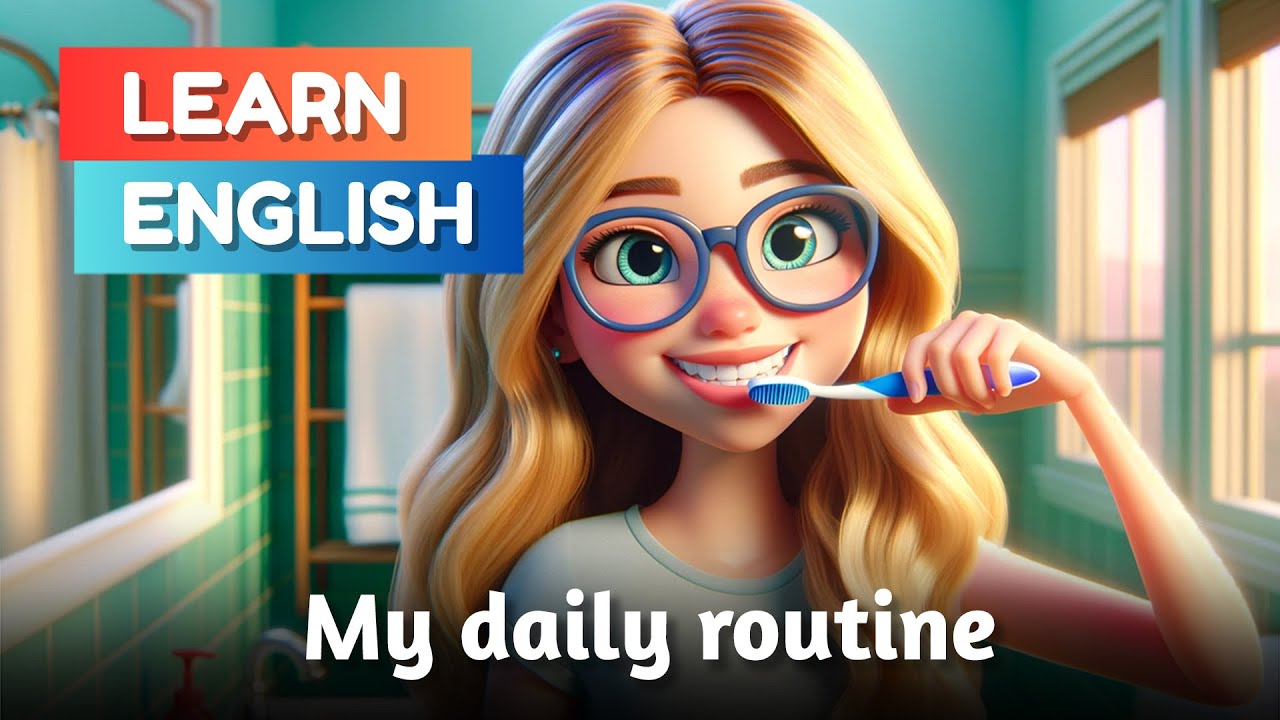 My daily routine | Learn English by Story EP3 - YouTube