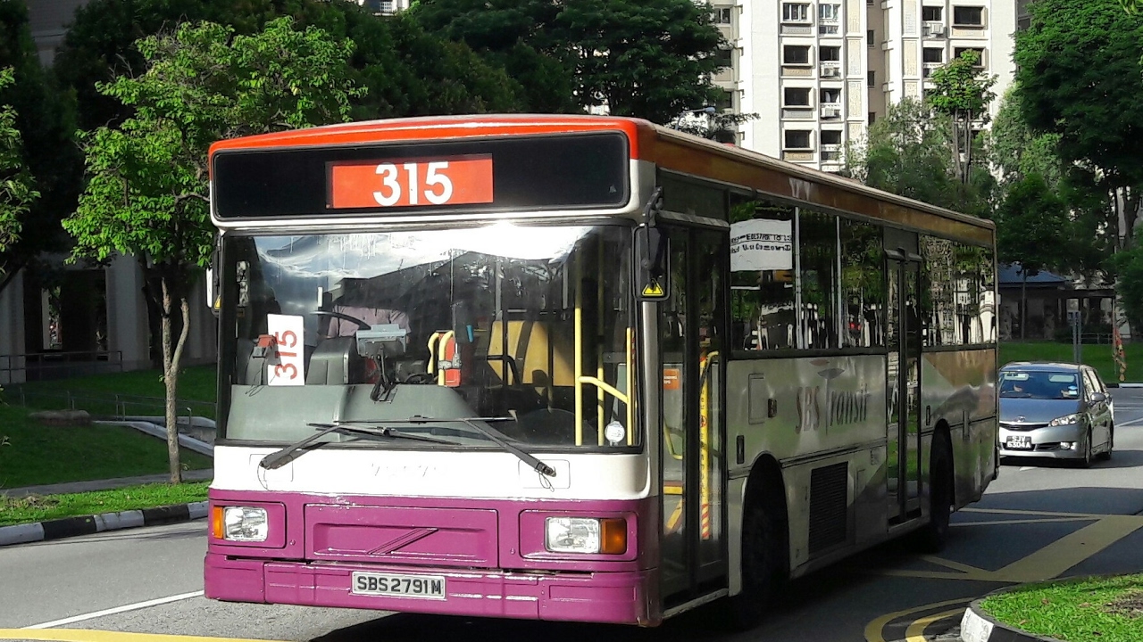 SBS Transit Bus Service 315, SBS8983L - YouTube