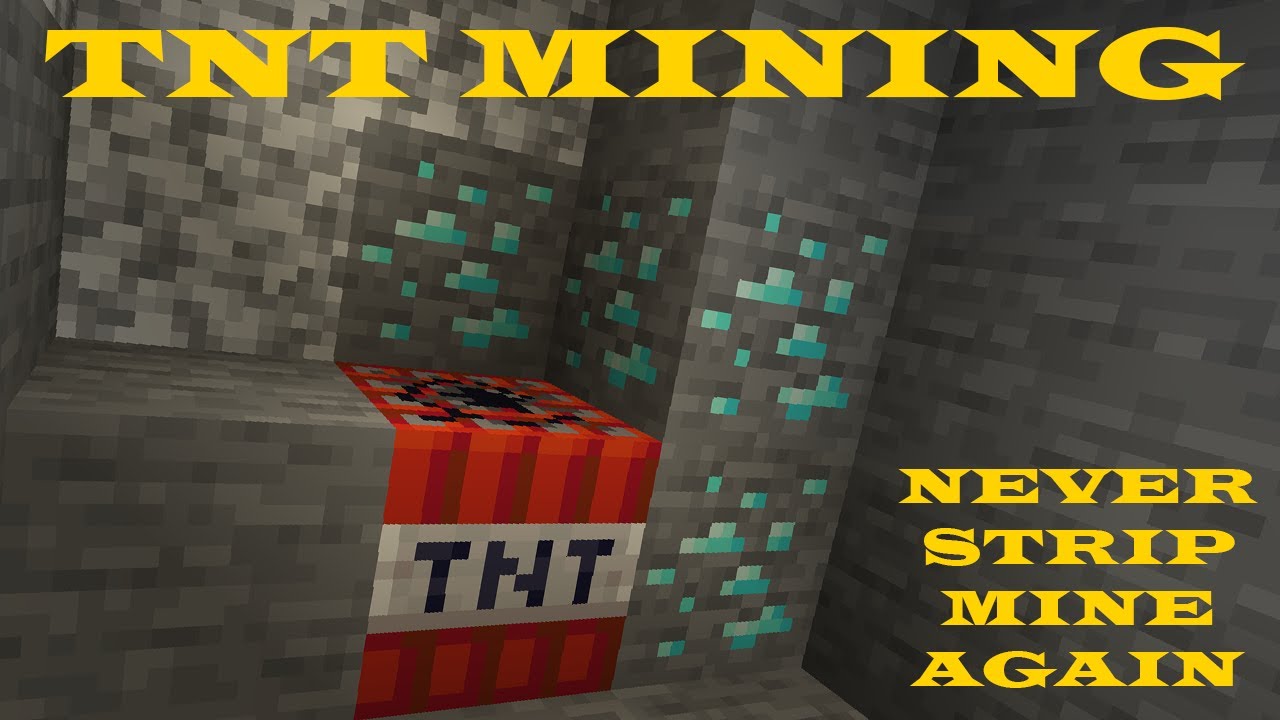 TNT Mining The New Way To Mine in Minecraft (1.15.2) - YouTube