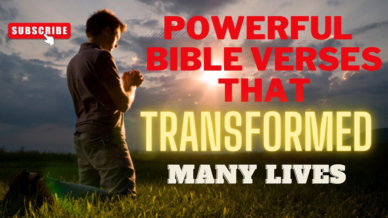 Powerful Bible verses that transformed many lives. - YouTube